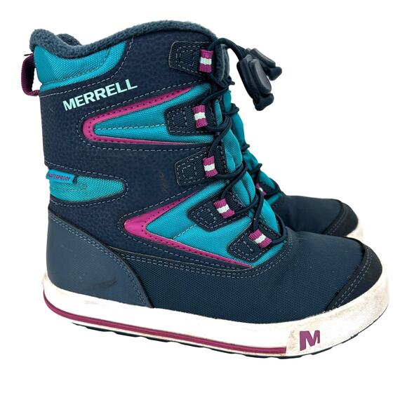 Merrell | Shoes | Merrell Snow Bank Leather Boots Waterproof Winter ...
